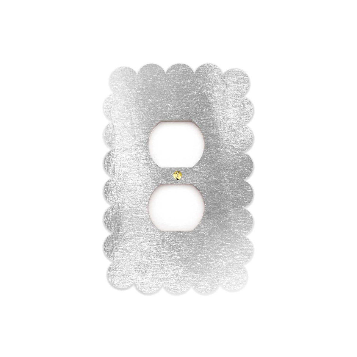 Sassy Outlet Cover Plate | Silver Gilded | Home Decor – Reprotique